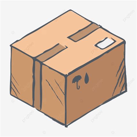 Pedido De Paquete De Caja En Forma De Cubo Png Antecedentes Dibujo