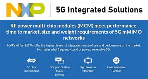 Nxp Launches Rf Power Amplifier Modules For 5g Massive Mimo Applications