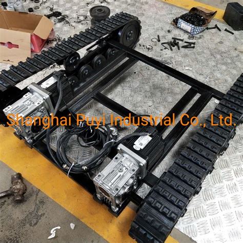 Chassis Rubber Track System For Robot Mini Moving Platform