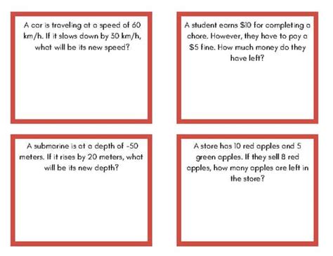 integers adding and subtracting task cards by heidi ravenscraft tpt