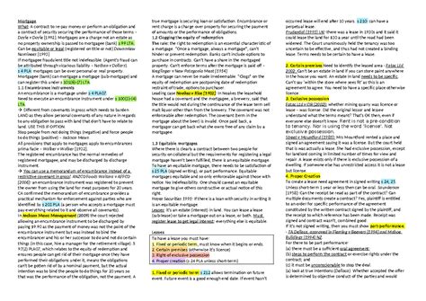 Real Prop Mortgage What A Contract To Re Pay Money Or Perform An Obligation And A Contract Of