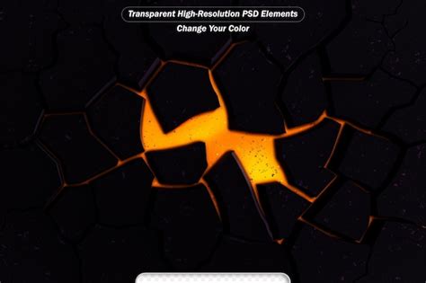 Premium PSD Volcano Cracks Texture