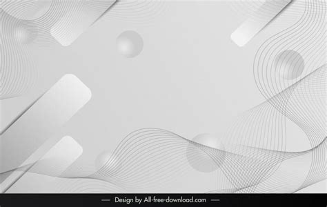 Abstract Line Background Template Dynamic Wavy Curves Circle Shapes Vectors Images Graphic Art