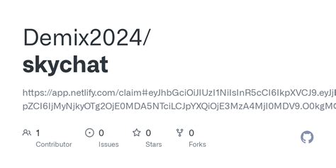 Github Demix2024skychat Claimeyjhbgcioijiuzi1niisinr5cci6ikpxvcj9