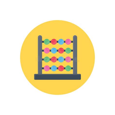 Abacus Vector Flat Colour Icon Stock Vector Illustration Of Math Abacus 205165528