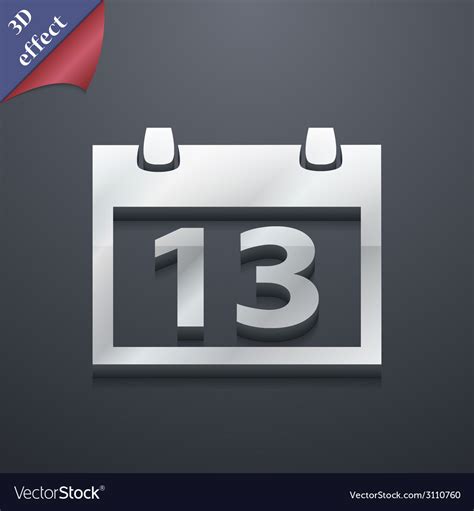 Calendar Icon Symbol 3d Style Trendy Modern Design