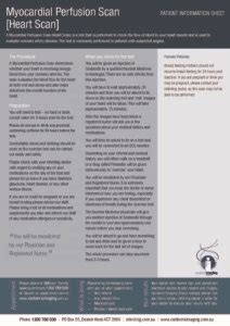 Myocardial Perfusion Scan Heart Scan Canberra Imaging Group