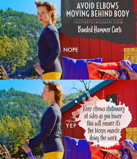 Band Hammer Curl Inspireful Women