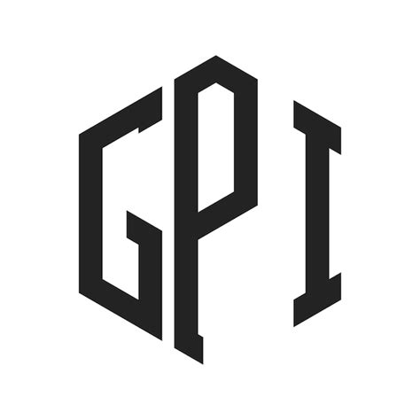 Premium Vector Gpi Logo Design Initial Letter Gpi Monogram Logo Using Hexagon Shape