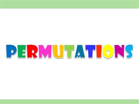 Mathematics Grade 10 Quarter 3 Module 1 Permutations Ppt