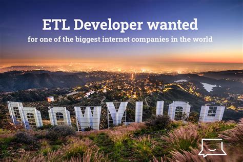 Closed Etl Developer For La Company Personal Programmer