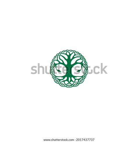 Tree Design Concept Icon Template White Stock Vector Royalty Free