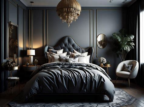 Luxury Bedroom Interior With A Large Bed Ai Generated Stock Illustration Illustration Of