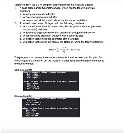 Solved Instructions Write A C Program That Implements Chegg