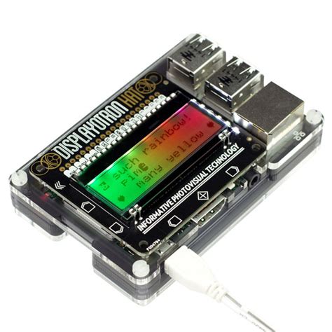 Pimoroni Pim113 Display O Tron Rgb 16x3 Lcd Display For Raspberry Pi 2