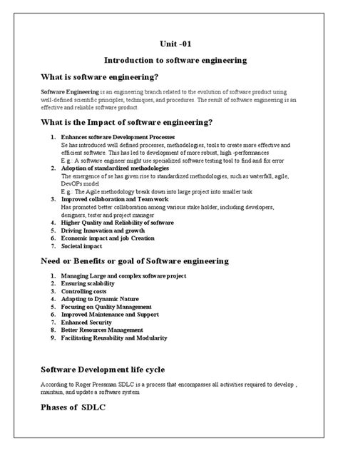 se notes pdf software development process software testing