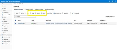 Azure Machine Learning Create Compute Instance And Compute Cluster