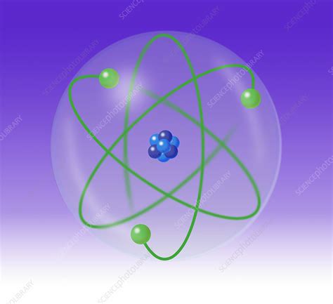 Atomic Model Illustration Stock Image C Science Photo Library