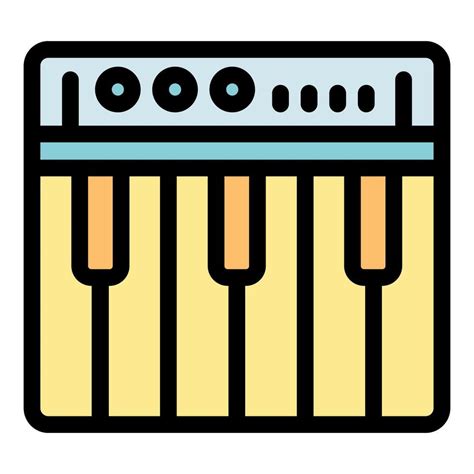 Synthesizer Keyboard Creating Electronic Music With Modern Interface