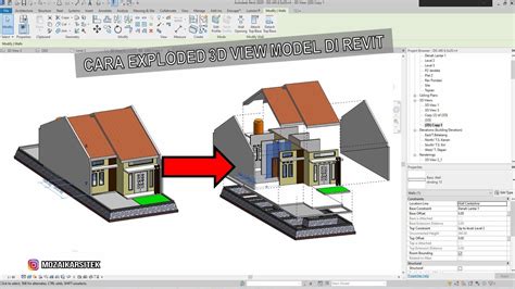 Cara Explode 3d View Model Di Revit Youtube