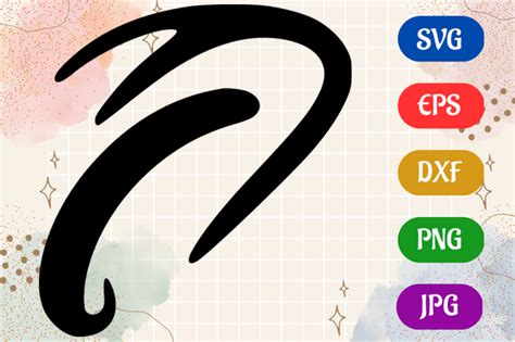 Cursive Silhouette Svg Eps Dxf Vector Graphic By Creative Oasis · Creative Fabrica