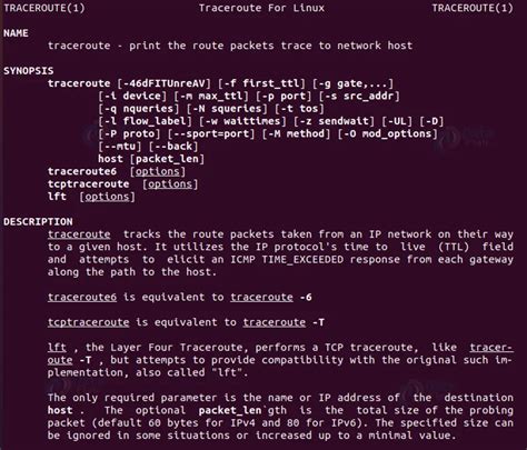 Traceroute Command In Linux Dataflair