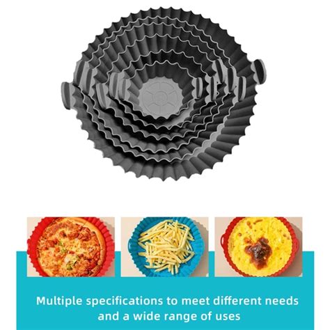 Комплект 6 броя силиконови форми за печене за Air Fryer Olele Bg