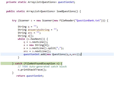 Solved Im Trying To Add To Questions An Arraylist In Which