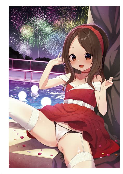 Kanya Pyi Original Highres Non Web Source 1girl Bare Shoulders Blush Brown Eyes Brown