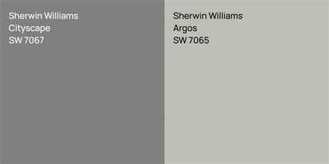 Sherwin Williams Cityscape Vs Sherwin Williams Argos Comparison