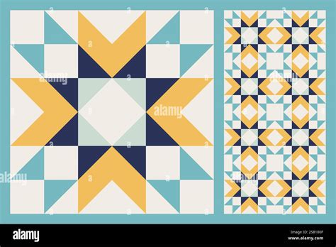 Quilt Pattern Squares Triangles Stock Vector Images Alamy Quilt Pattern Squares Triangles Stock Vector Images Alamy