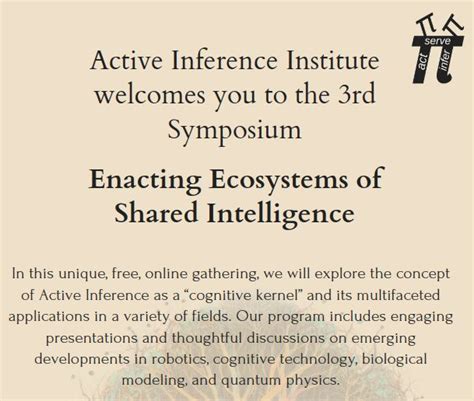 Join Us For The 3rd Applied Active Inference Symposium Enacting