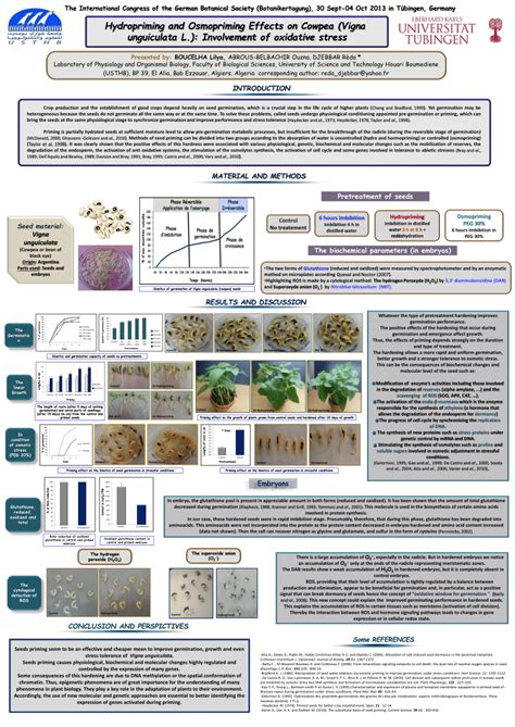 Pdf Hydropriming And Osmopriming Effects On Cowpea Vigna Unguiculata L Involvement Of