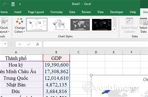 How To Draw A Map Chart On Excel