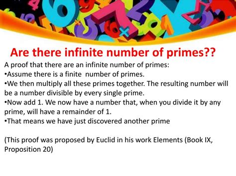 PPT Prime Numbers Facts And Discoveries PowerPoint Presentation Free Download ID