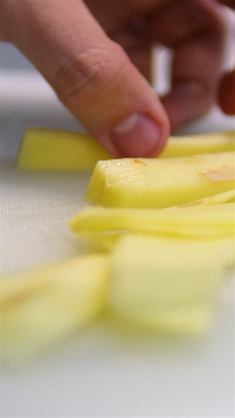 Chop Ginger Sliced Ginger Root Falls On A Wooden Surface Slow Motion 49070871 Stock Video At