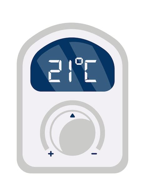 Premium Vector Thermostat Display Flat Icon Electric Screen