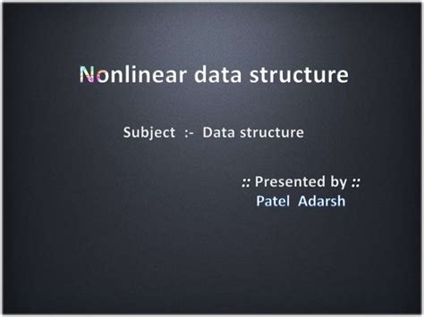 Non Linear Data Structures