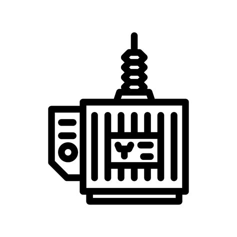 Electrical Substation Electrical Engineer Line Icon Vector Illustration 25447339 Vector Art At