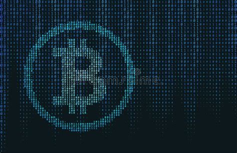 vector binary code bitcoin concept stock vector illustration of cyber