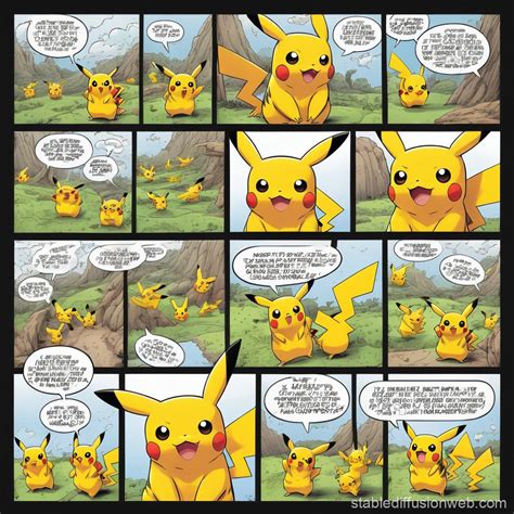 Comic For Pikachu Prompts Stable Diffusion Online