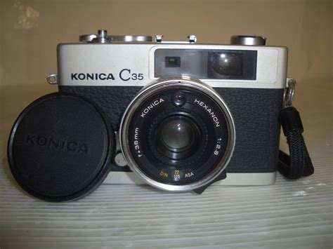 【傷や汚れあり】カkonicaコニカc35フィルムカメラシルバージャーニーコニカkonica Hexanon絞り128f