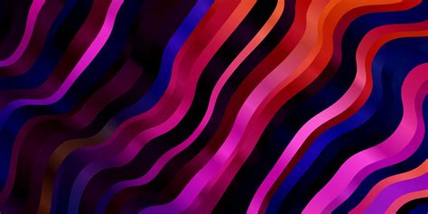 Dark Multicolor Vector Template With Curved Lines 2038623 Vector Art At Vecteezy