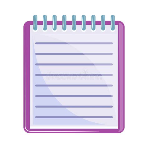 Notepad Cartoon Icon Stock Vector Illustration Of Note 261008123