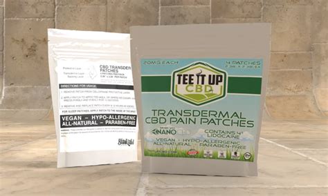 Nano Cbd Transdermal Pain Patch Tee It Up Cbd