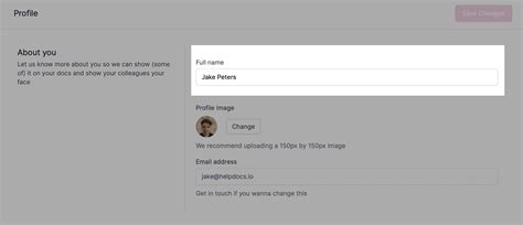 Setting Or Updating The Name In Your Profile HelpDocs Support