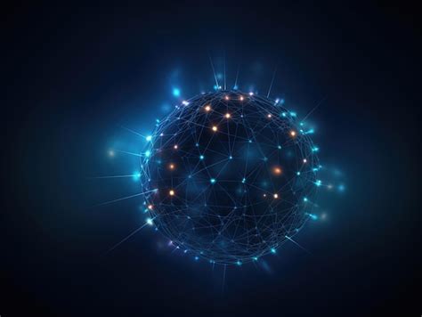 Premium Ai Image Abstract Neural Network Background