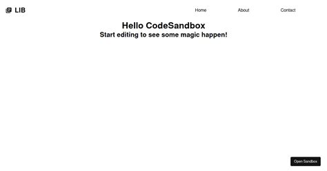 Lib Codesandbox