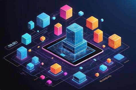 Premium Photo Accounting Big Data Blockchain Technology Isometric Mobile Phone Data