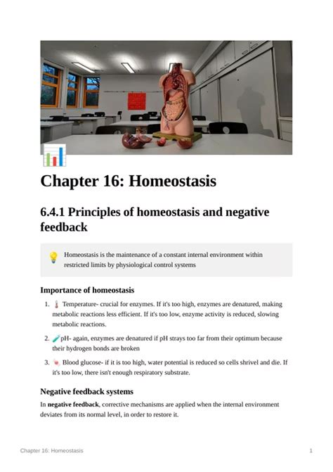 Summary Notes For Section Six Response A Level Biology Unit Organisms Respond To Changes